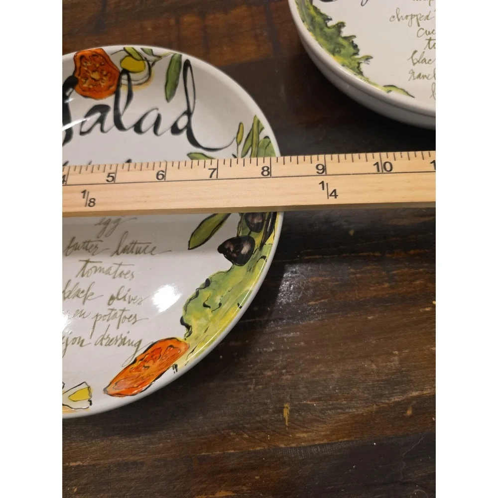 Rosanna | Dining | Rosanna La Insalata Salad Bowls Set Of 3 Matching ...